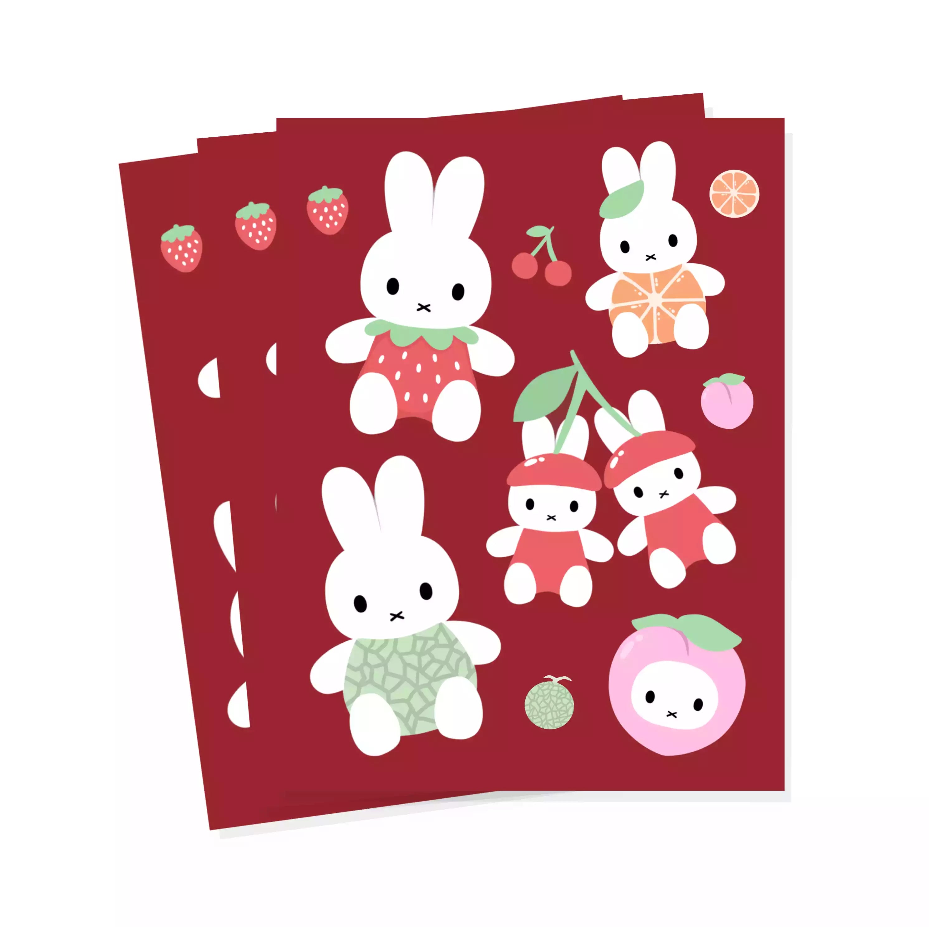 MIFFY FRUITS STICKER SHEET – SUPERLOVE